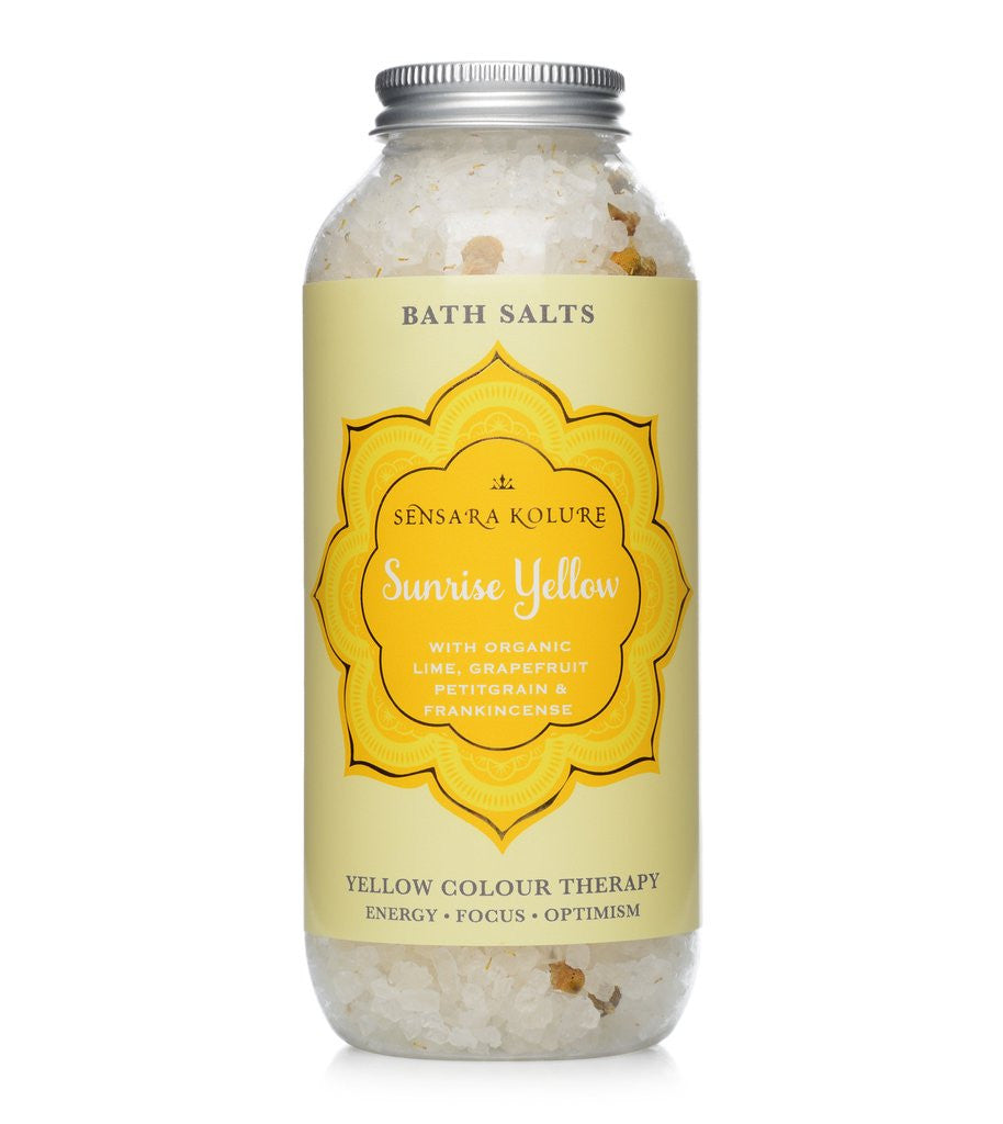 Sunrise Yellow Aromatherapy Bath Salts 400g - Susie Perry